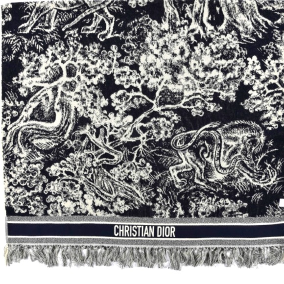 Dior | Other | Beautiful Christian Dior Dioriviera Toile De Jouy Throw ...